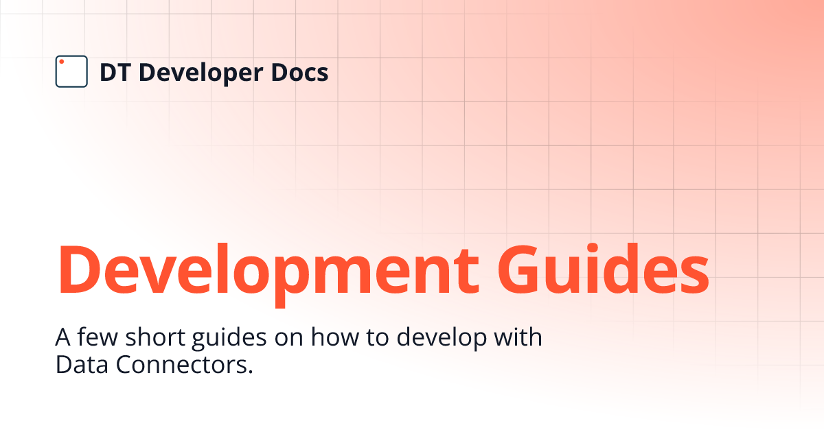 Development Guides | DT Developer Docs